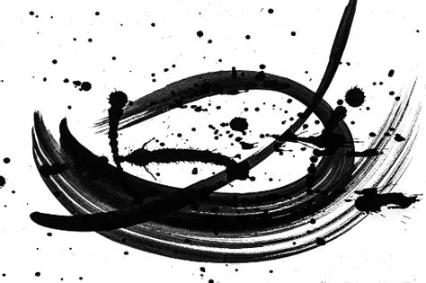 추상 브러쉬 스트로크 고 흰 종이에 페인트의 많아요 창의적인 벽지 또는 디자인 예술 작품 흑백 색상에 대 한 수채화 텍스처 추상적인에 대한 스톡 사진 및 기타 이미지