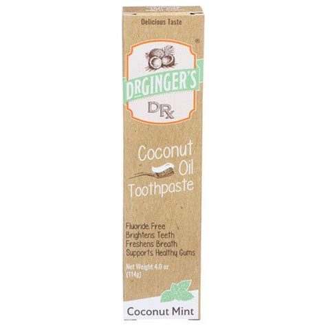 Dr Gingers Healthcare Pro Toothpaste Coconut Oil 4 Oz Online