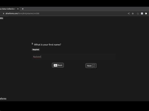 A Survey Quiz Form Created On Aliveforms Upwork