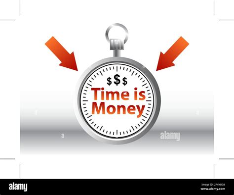 An Image Representing Time Is Money Stock Vector Image And Art Alamy