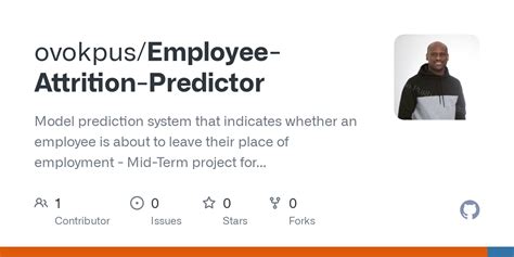 Github Ovokpusemployee Attrition Predictor Model Prediction System