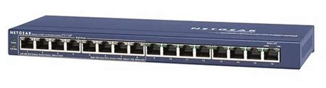 3 2 Gbps Netgear 16 Port Networking Switch Fs116p 8 Poe 8 Uplink Gigabit No LAN Capable At