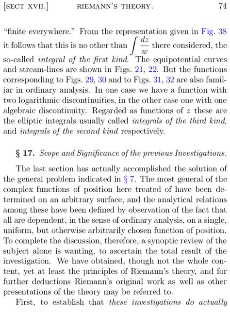 On Riemanns Theory Of Algebraic Functions And Their Integrals