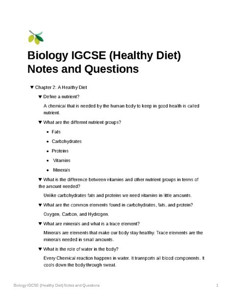 Circulatory System Igcse Biology Notes And Questions Circulatory System Igcse Biology Notes