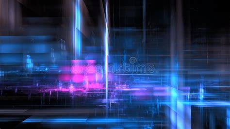 Luminous Technological Abstract Background Digital Technologies Cloud