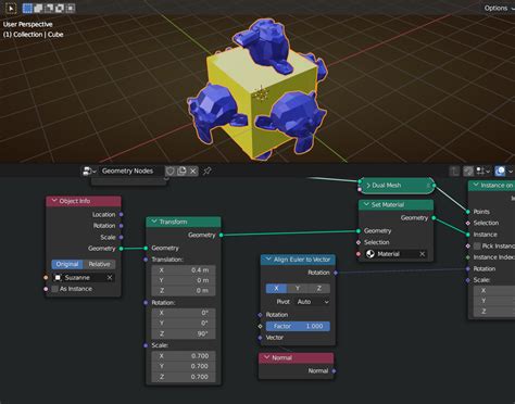 Geometry Nodes Tiling Instances On The Faces Of A Mesh CG Cookie