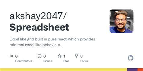 Github Akshay Spreadsheet Excel Like Grid Built In Pure React Which Provides Minimal