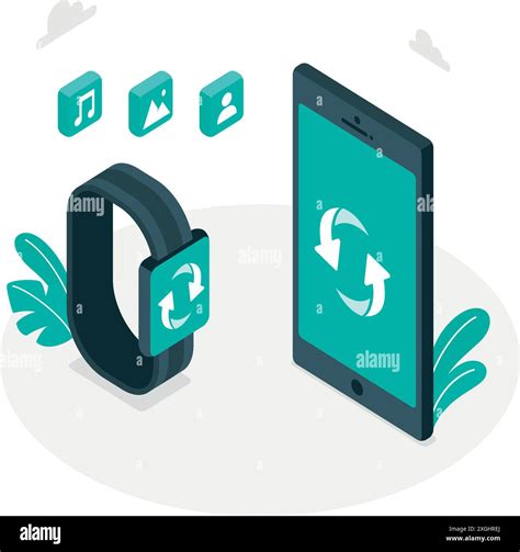 Sync Concept Illustration The Concept Of Icon Or 3d Symbol Of Refresh