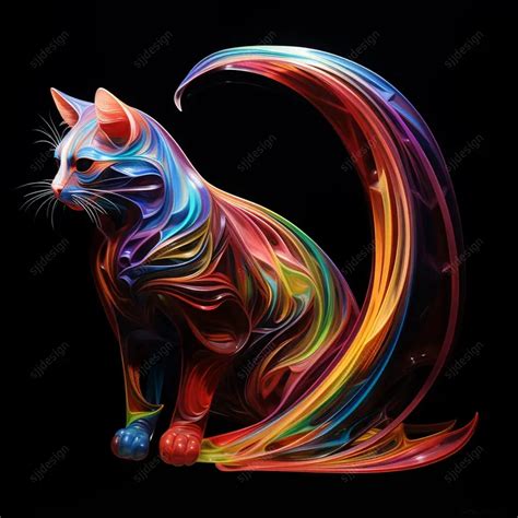 Rainbow Motion Art Chroma Loops Midjourney Prompt Promptbase
