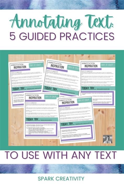 Annotating Worksheet L Annotating Practice L Annotating Text L Annotation Guide High School