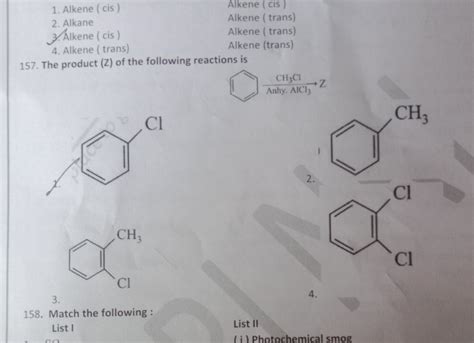 1 Alkene Cis Alkene Cis 2 Alkanealkene Trans 3 Alkene Ci