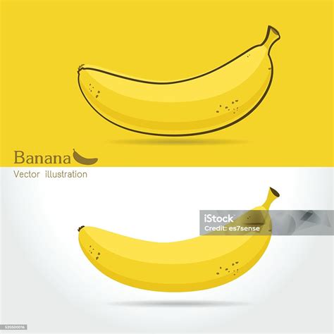 Ilustración De Plátano Frutas Ilustración Vectorial Y Más Vectores Libres De Derechos De