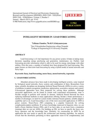 Intelligent Methods In Load Forecasting PDF