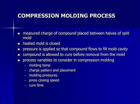 Ppt Compression Molding Matched Die Molding Powerpoint Presentation