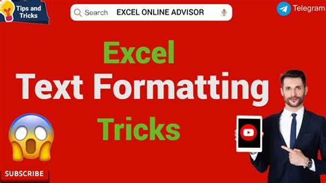 Excel Text Formatting Tricks Youtube