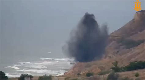 На Одещині морську міну знищили з кулемета відео Ukrainian Shipping