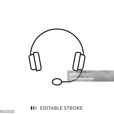 2497 Headset Icon Line High Res Illustrations Getty Images