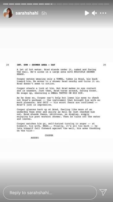 Sarah Shahi Of Sex Life Is Sharing Pages From The Script