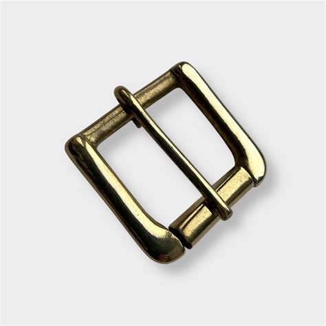 Solid Brass Belt Buckle Centre Bar Style Roller Buckle