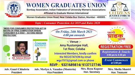 Adv Sulaiman Bhimani On Linkedin Consumerprotection Event Womenempowerment