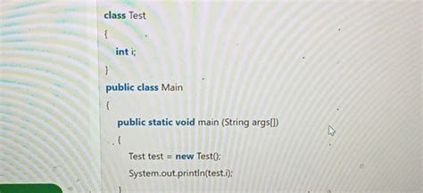 Class Test Int I Public Class Main Public StudyX