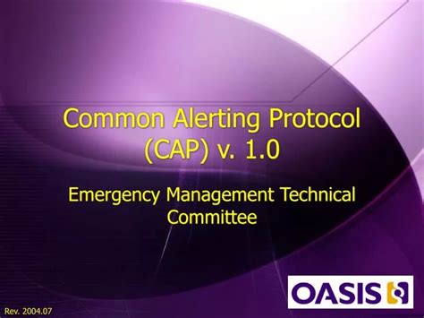 PPT Common Alerting Protocol CAP V PowerPoint Presentation Free Download ID