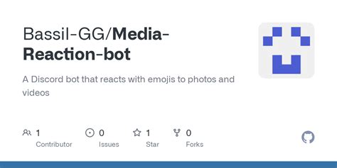 GitHub Bassil GG Media React Bot Reaction Bot For Your Meme S