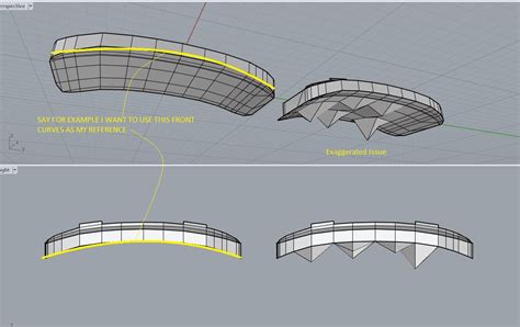 Curved Object Alignment Consistent Projection From A Reference