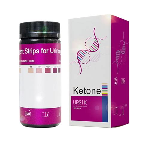 Bsmean 100pcs Ketone Body Test Paper Bag Urine Ketone Test Strip Ketone