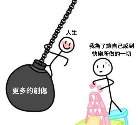 翻譯 充滿打擊的人生 梗圖板 Dcard