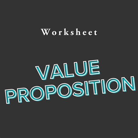 Value Proposition Worksheet — The W Source