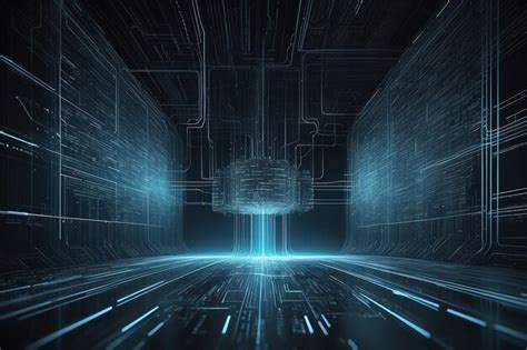 Premium Photo Blue Hues Of Connectivity Exploring Dynamic Networks For Ai Algorithms And