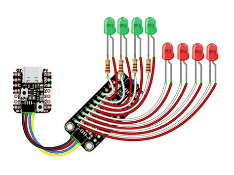 Circuit Diagram Led Noodle Holiday Tree Adafruit Learning System