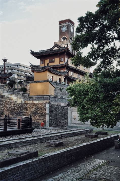 宁波鼓楼旅游景点高清风景图片 配图网