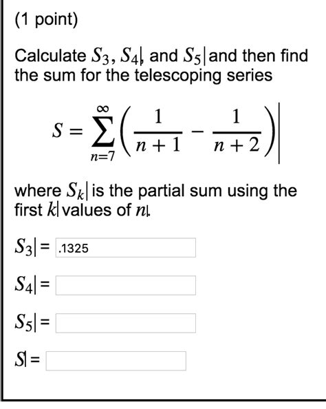 Solved Calculate S S And S And Then Find The Sum Chegg Com