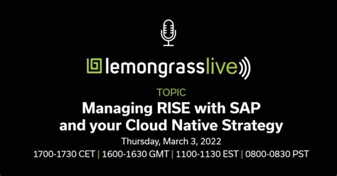 Jo Derry Bennett On Linkedin Saponcloud Saponaws Saponazure Sapongcp Lemongrasscloud