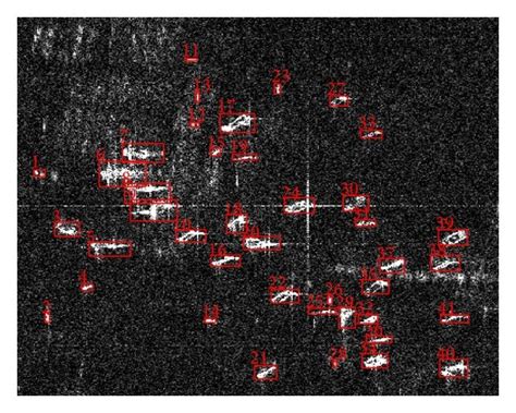 Detection Results On Terrasar X Sar Image With Visually Inspected Ships Download Scientific