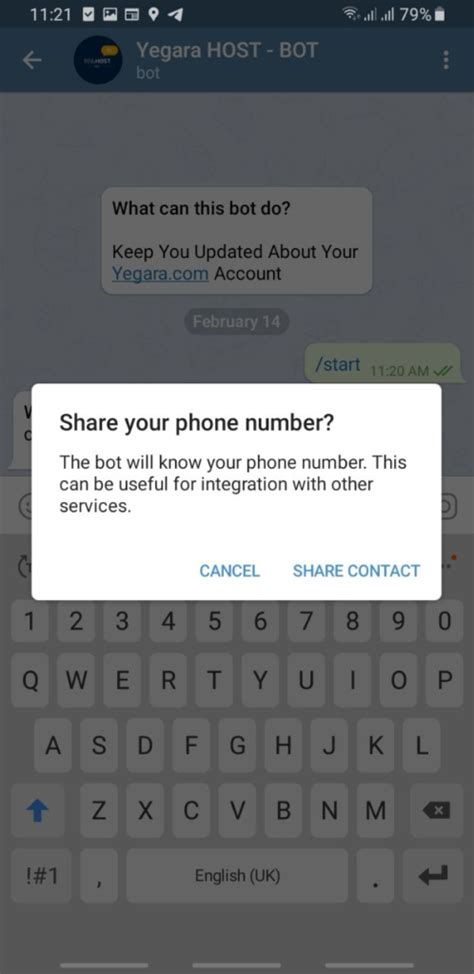 How To Connect To Yegara Host Telegram Bot To Get Notifications