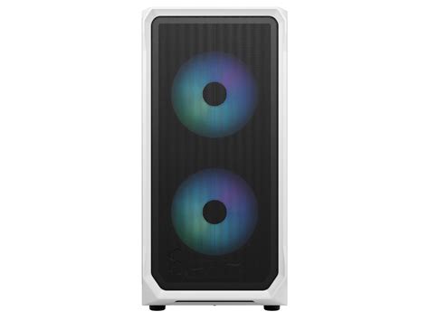 Fractal Design Focus 2 Mid Tower Case Rgb White Tg Clear Tint Fractal Cases No Psu