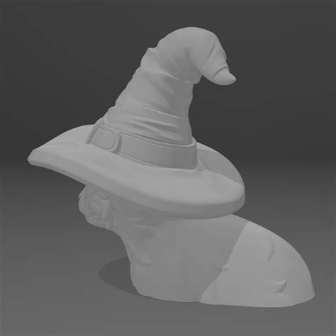 Stl File Magic Kitten Wizard Head Bust 🪄・design To Download And 3d