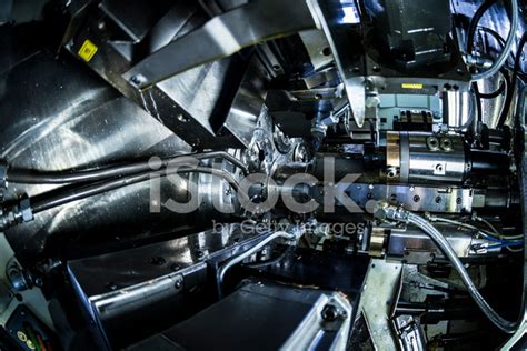 Inside Of A Cnc Multi Spindle Lathe Machine Stock Photos FreeImages Com