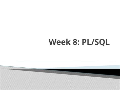 Plsql Ppt