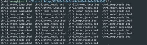 flair correct error with chr1 inconsistent bed · issue 217