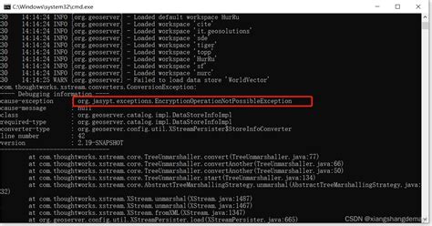 Geoserver服务迁移出现 Encryptionoperationnotpossibleexception 错误的解决方案 Csdn博客