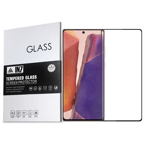In7 Samsung Note 20 67吋高清 高透光25d滿版9h鋼化玻璃保護貼 黑色 Samsung適用手機保護貼