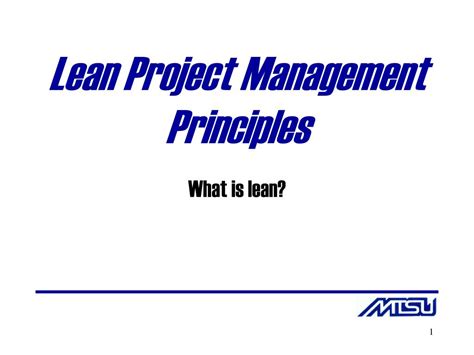 Ppt Lean Project Management Principles Powerpoint Presentation Free