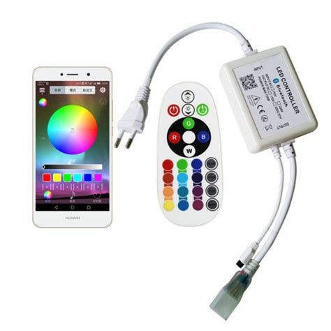220V RGB Bluetooth Controller LED Strip Control For Phone Bluetooth Remote APP Control For RGB
