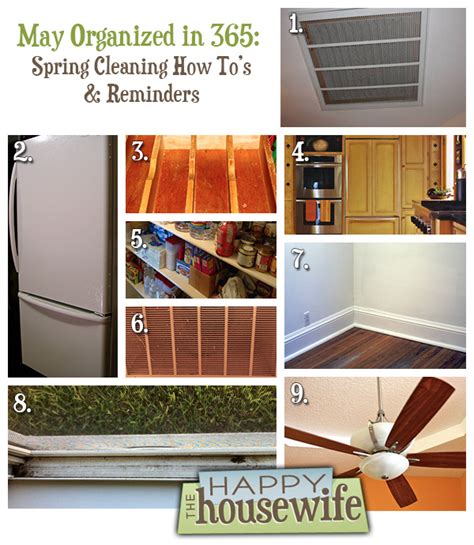 May Organized In 365 Spring Cleaning How Tos And Reminders The Happy Housewife™ Home