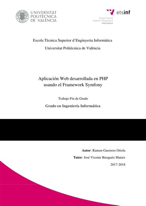 Pdf De Programación Aplicación Web Desarrollada En Php Usando El