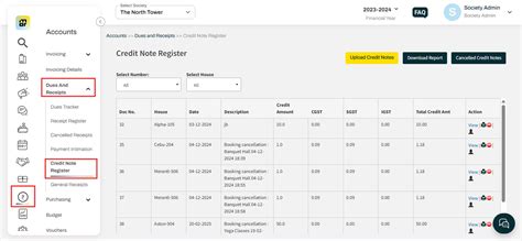 How To Download Credit Note Report Mygate Admin
